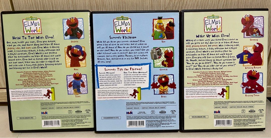 6 series of Elmo DVDs, Hobbies & Toys, Music & Media, CDs & DVDs on ...