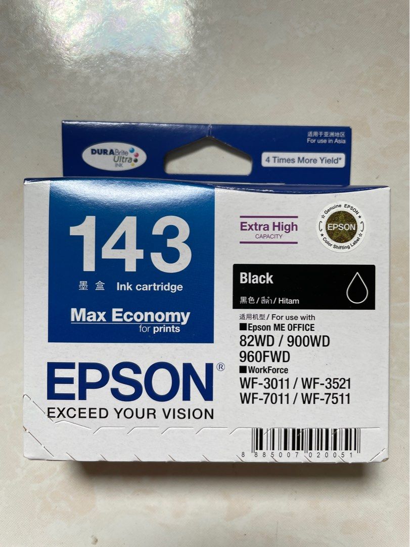Epson Ink Cartridge (143) in Black, Computers & Tech, Printers ...