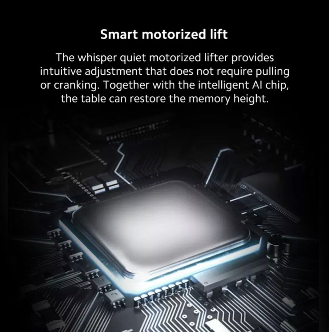 Ergonomic silent motorised standing study work desk table, Furniture ...