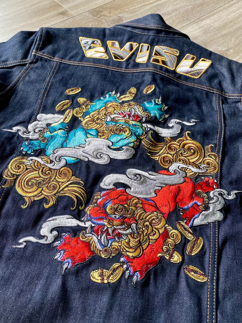 Evisu Jacket, Men's Fashion, Tops & Sets, Tshirts & Polo Shirts on ...