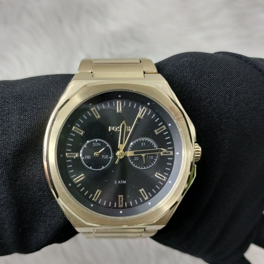 FOSSIL EVANSTON MULTIFUNCTION GOLD TONE STAINLESS(BQ2611), Women's ...