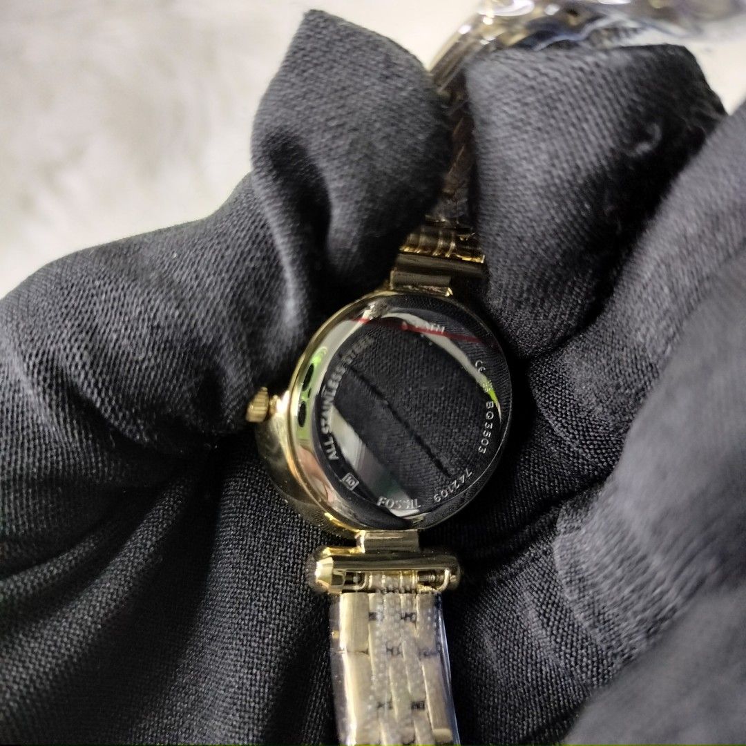 FOSSIL TILLIE MINI THREE HAND GOLD TONE STAINLESS STEEL WATCH (BQ3503 ...