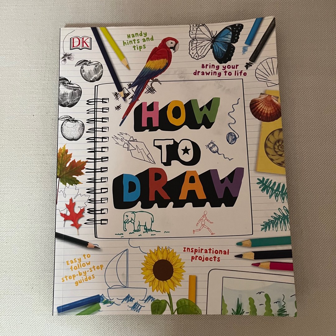 [free normal mail] DK book on how to draw Lightly flipped. Good ...