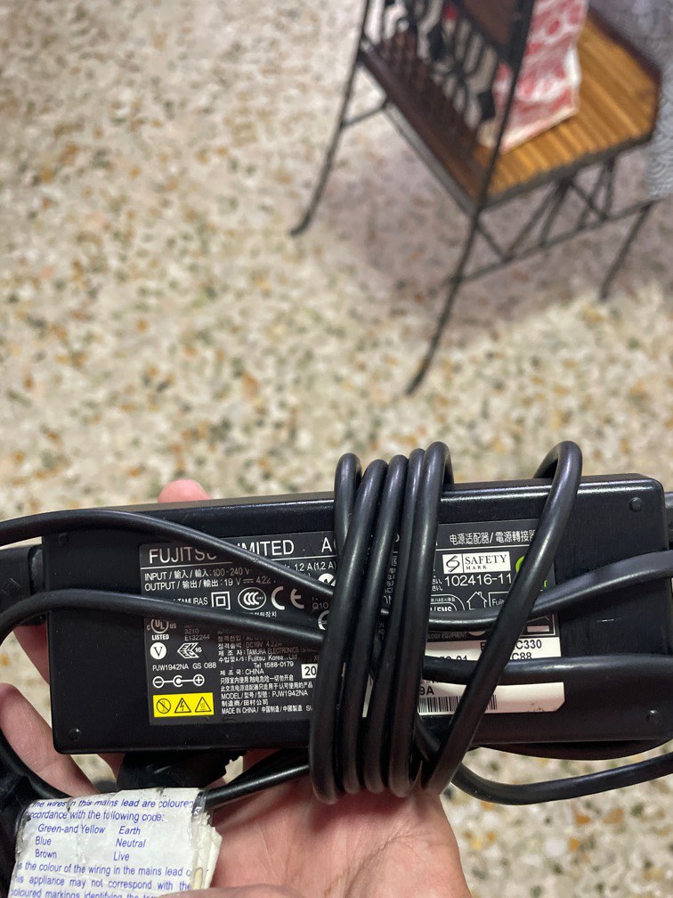 Fujitsu laptop charger, Computers & Tech, Parts & Accessories, Chargers ...