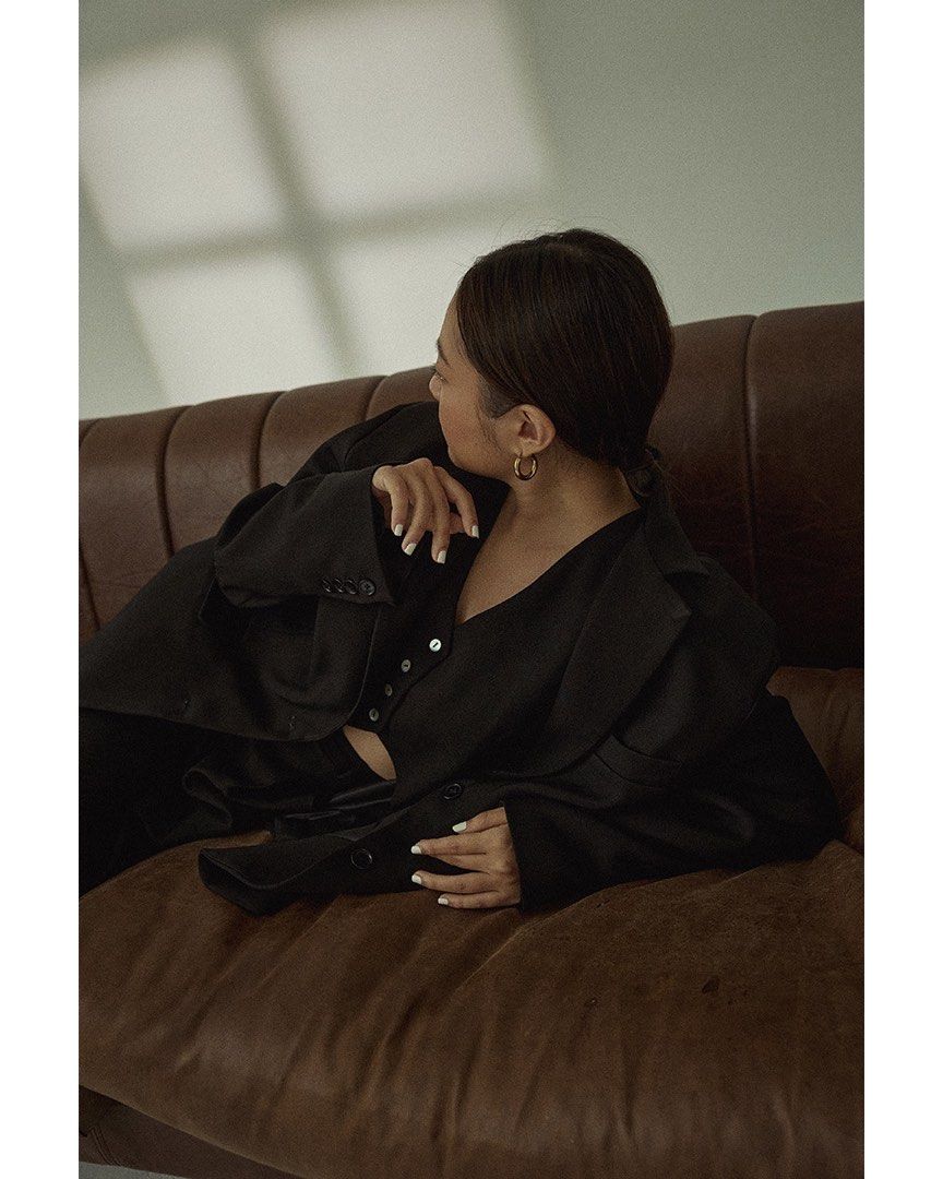 GEMME x CHARLOTTE WANG: emery classic blazer, Women's Fashion, Coats ...