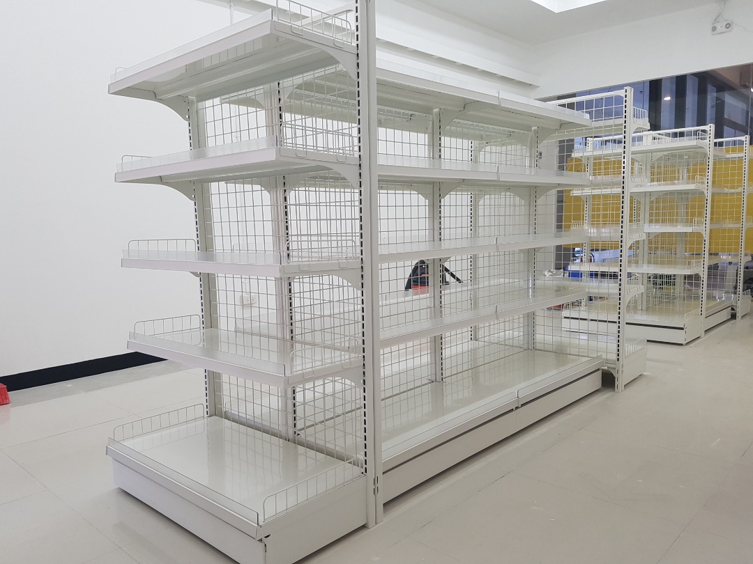 Gondola heavy duty office racks display store display all items made in ...