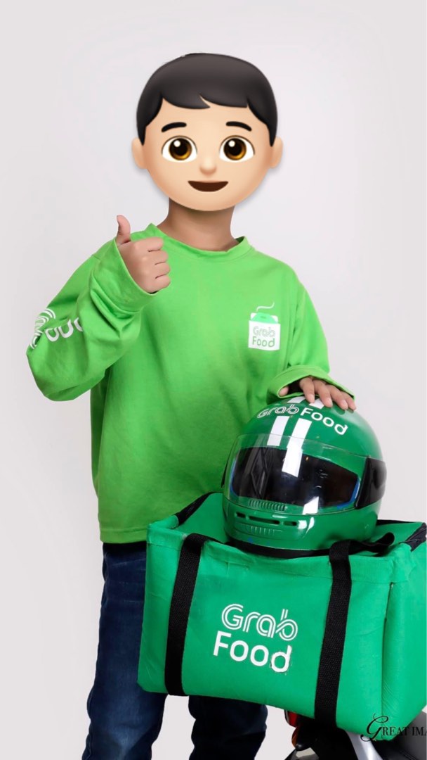 Grab Rider Costume, Babies & Kids, Babies & Kids Fashion on Carousell