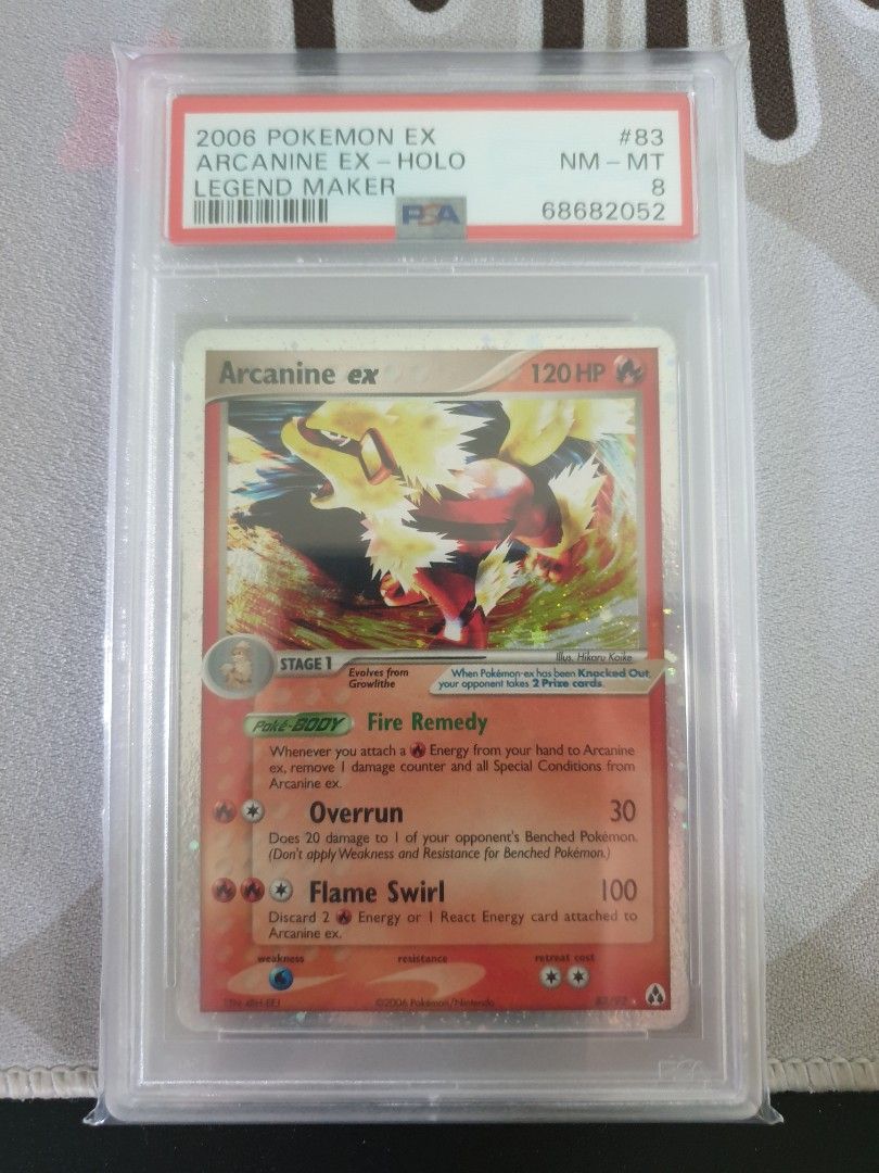 Graded PSA Slabs Vintage Pokemon EX Cards | Arcanine | Swampert ...