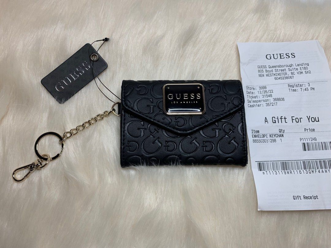 GUESS Envelope Keychain/Coin Purse, Women's Fashion, Bags & Wallets ...