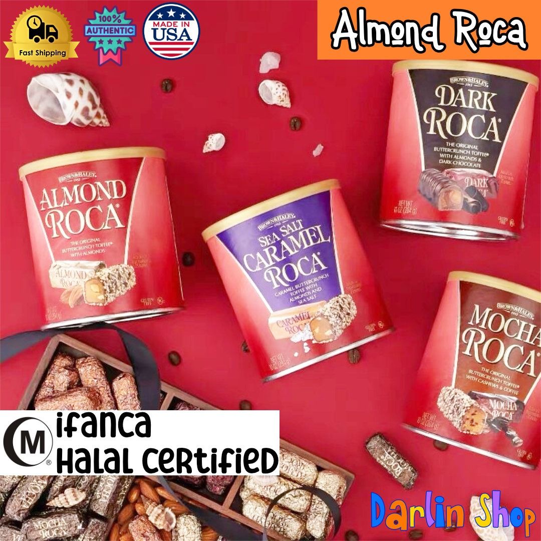 [HALAL] Almond Roca 10oz Tin, Food & Drinks, Other Food & Drinks on ...