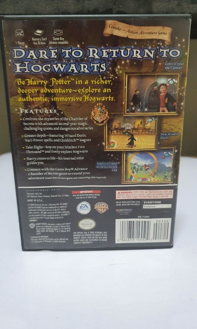 Harry Potter And The Chamber Of Secrets (NTSC- U/C region, For The ...