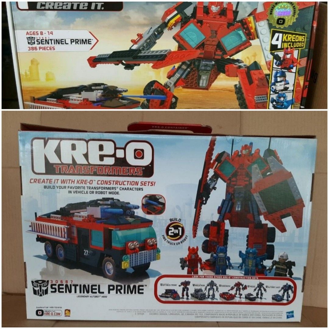 Hasbro KRE-O Transformers Optimus Prime Sentinel Prime Soundwave ...