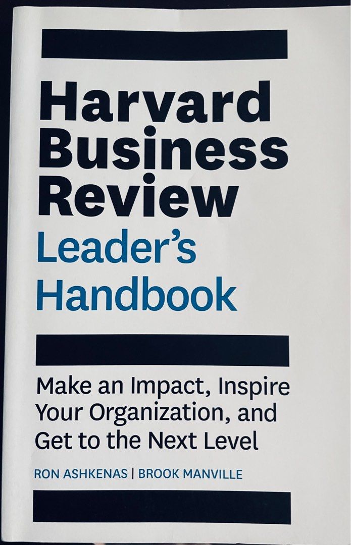HBR Leaders Handbook, Hobbies & Toys, Books & Magazines, Textbooks on ...