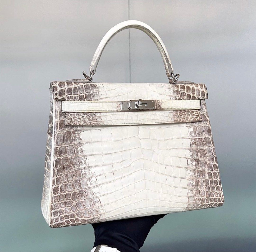 Hermes Himalayan Kelly 32, Luxury, Bags & Wallets on Carousell