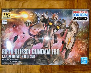 HG FSD RX-78-01 Gundam The Origin Gunpla, Hobbies & Toys, Toys & Games ...