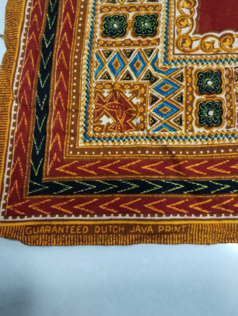 Holland Dutch Java Print Fabric Panel, Furniture & Home Living, Home ...