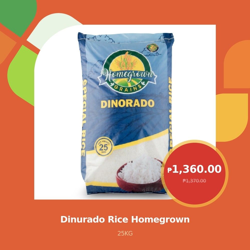 Homegrown grains Dinorado rice 25kg, Food & Drinks, Rice & Noodles on ...