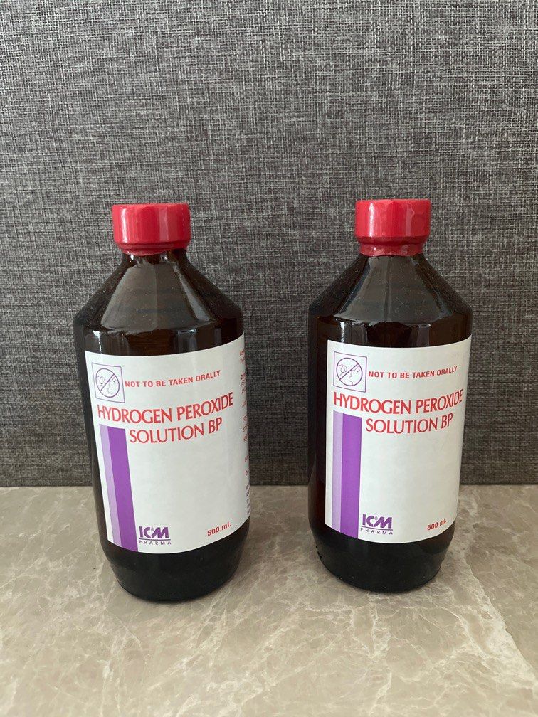 Hydrogen Peroxide Solution (2x500ml), Health & Nutrition, Medical ...