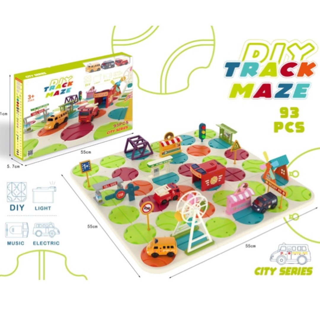 Interactive Car Track City 城市軌道遊戲套裝 Music Light Electric , 兒童＆孕婦用品, 嬰兒 ...