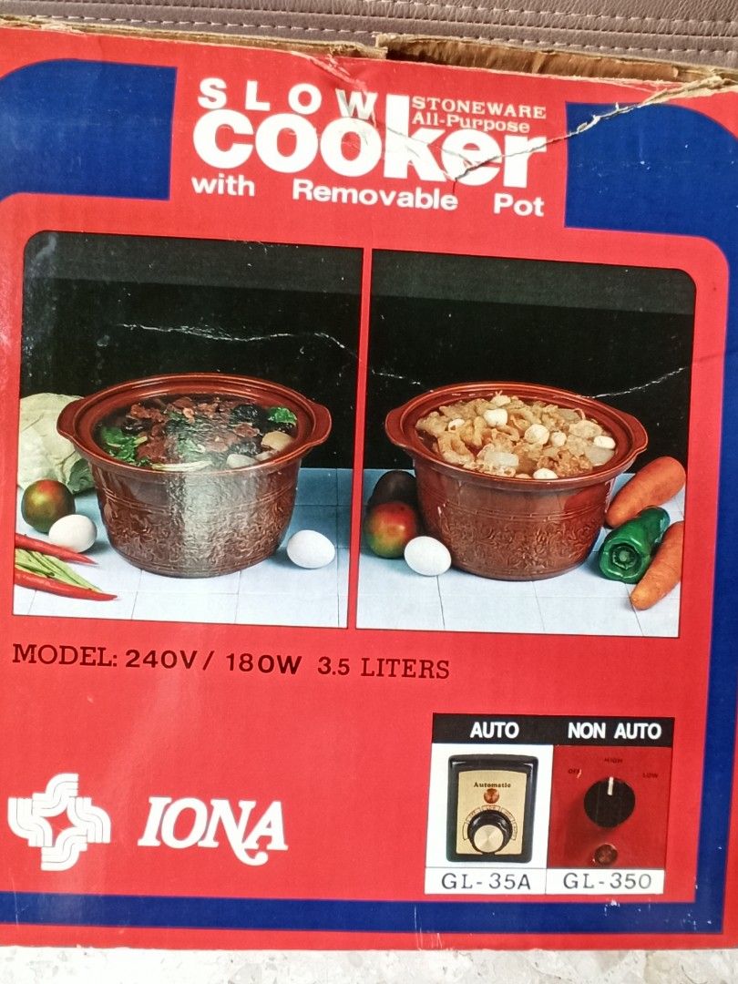 Iona slow cooker, TV & Home Appliances, Kitchen Appliances, Other ...