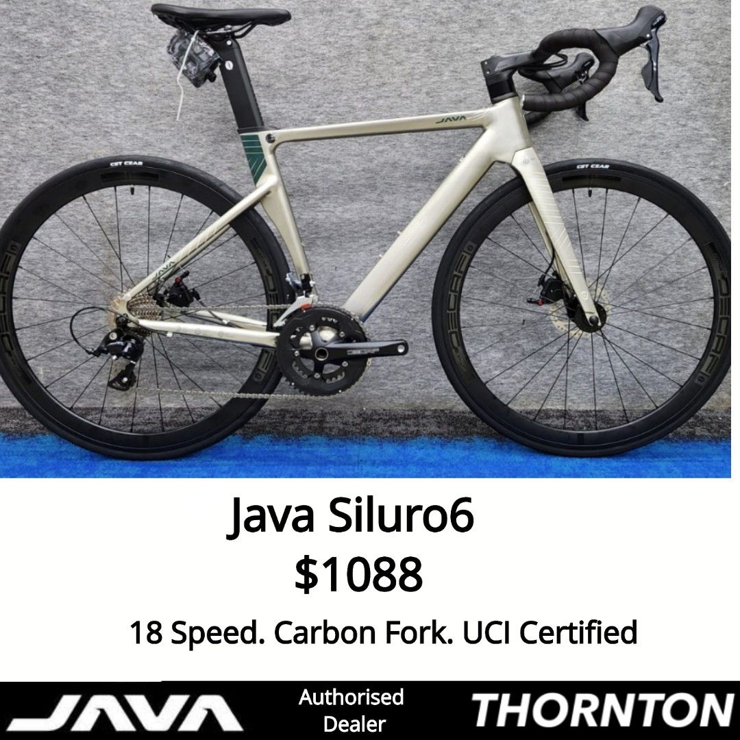 Java Siluro6. Road Bicycle. 18 Speed, Carbon Fork, UCI Certified | One ...