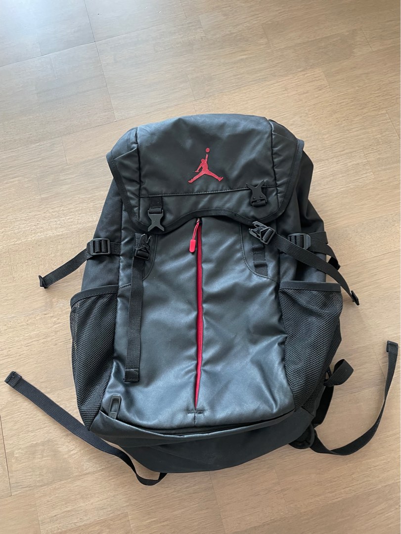Jordan backpack- black, Men's Fashion, Bags, Backpacks on Carousell