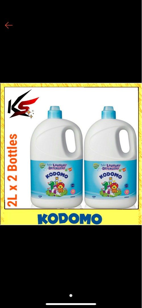Kodomo Baby Laundry Detergent Nature Care 2L x 2 Bottles, Babies & Kids ...
