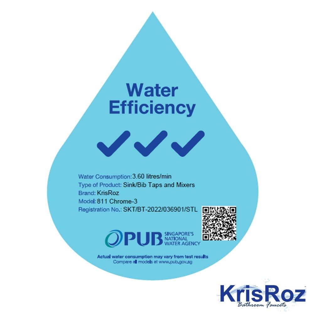 KRISROZ 811-CP PULL OUT SINK TAP CHROME (COLD ONLY), Furniture & Home Living, Bathroom & Kitchen ...