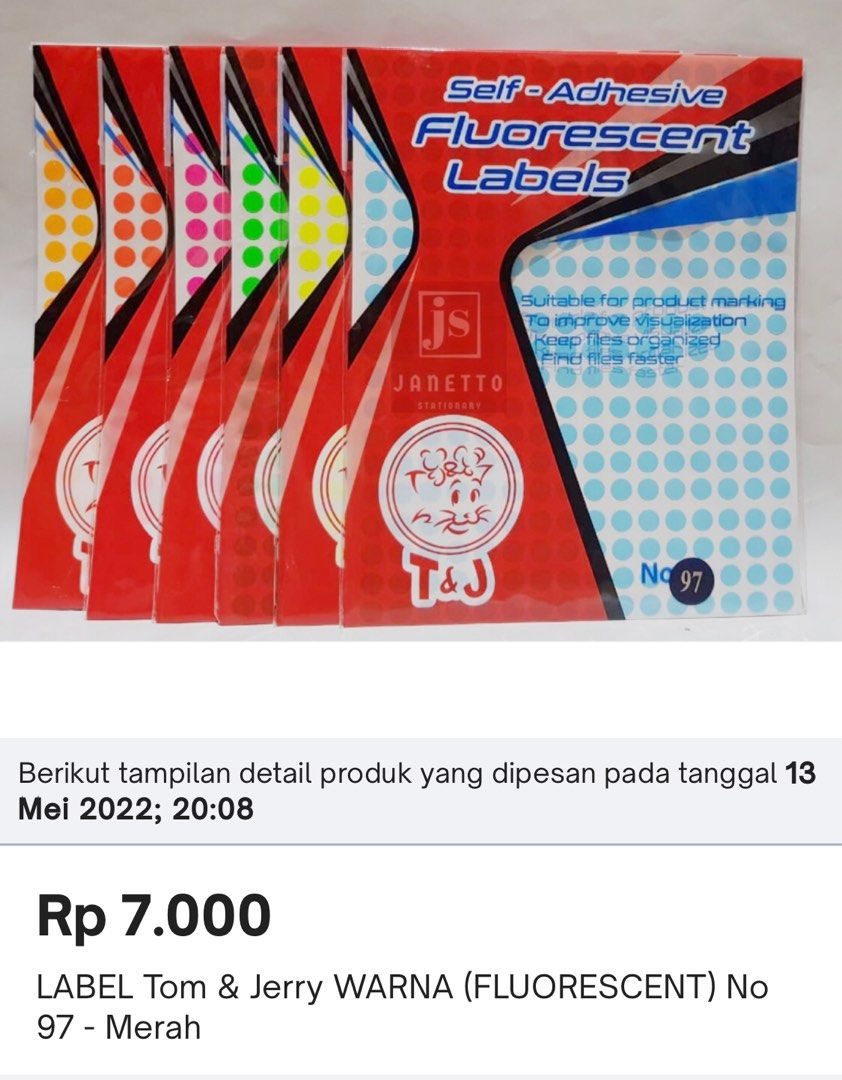 Label Tom & Jerry, Buku & Alat Tulis, Alat Tulis di Carousell