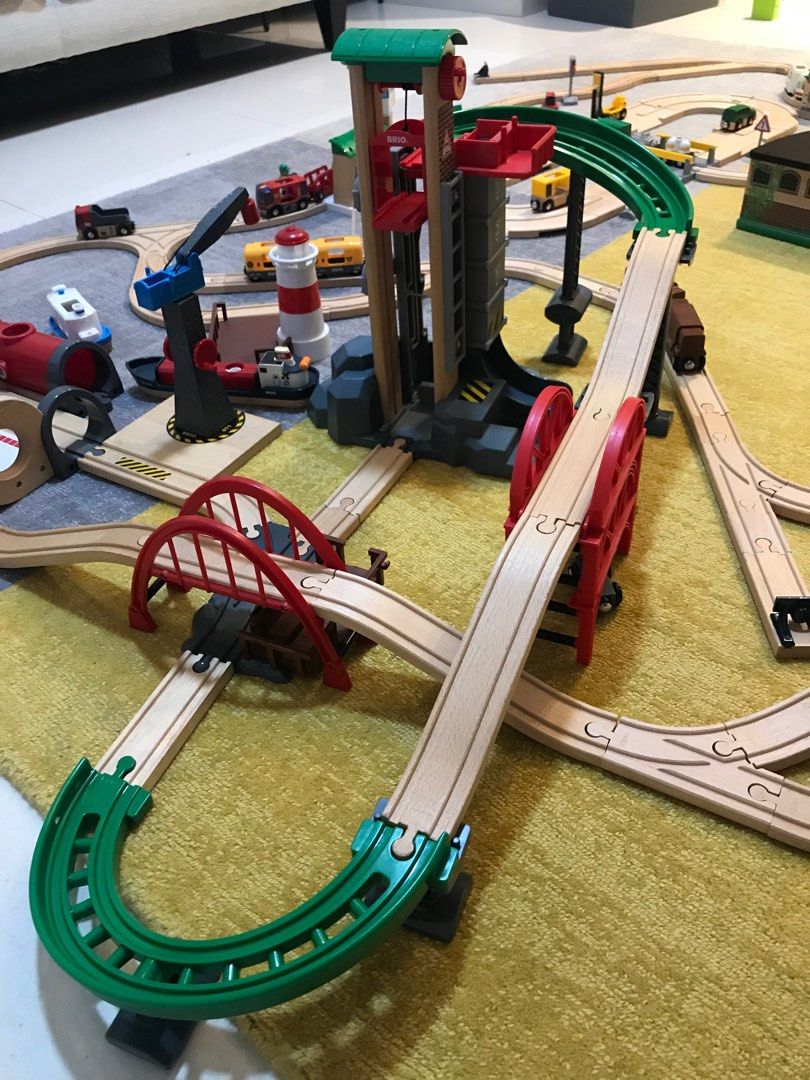 Large brio wooden train set worth over $1,000 when new, Hobbies & Toys ...