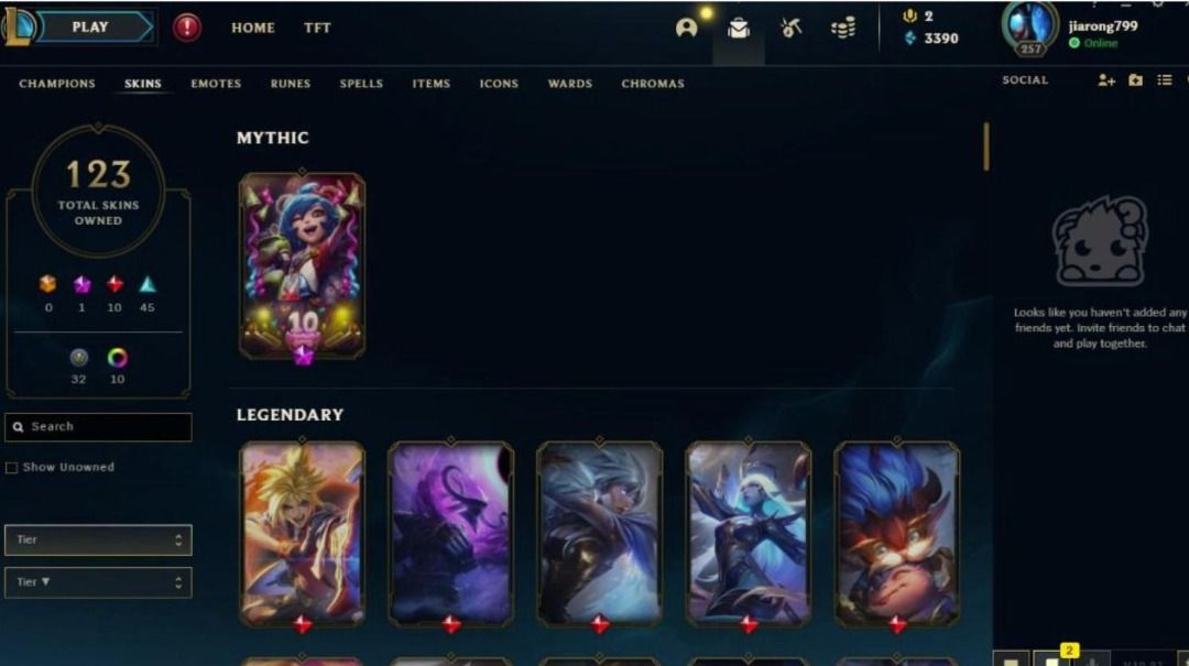 League of legends Riot SEA Servers Unranked account, Video Gaming ...