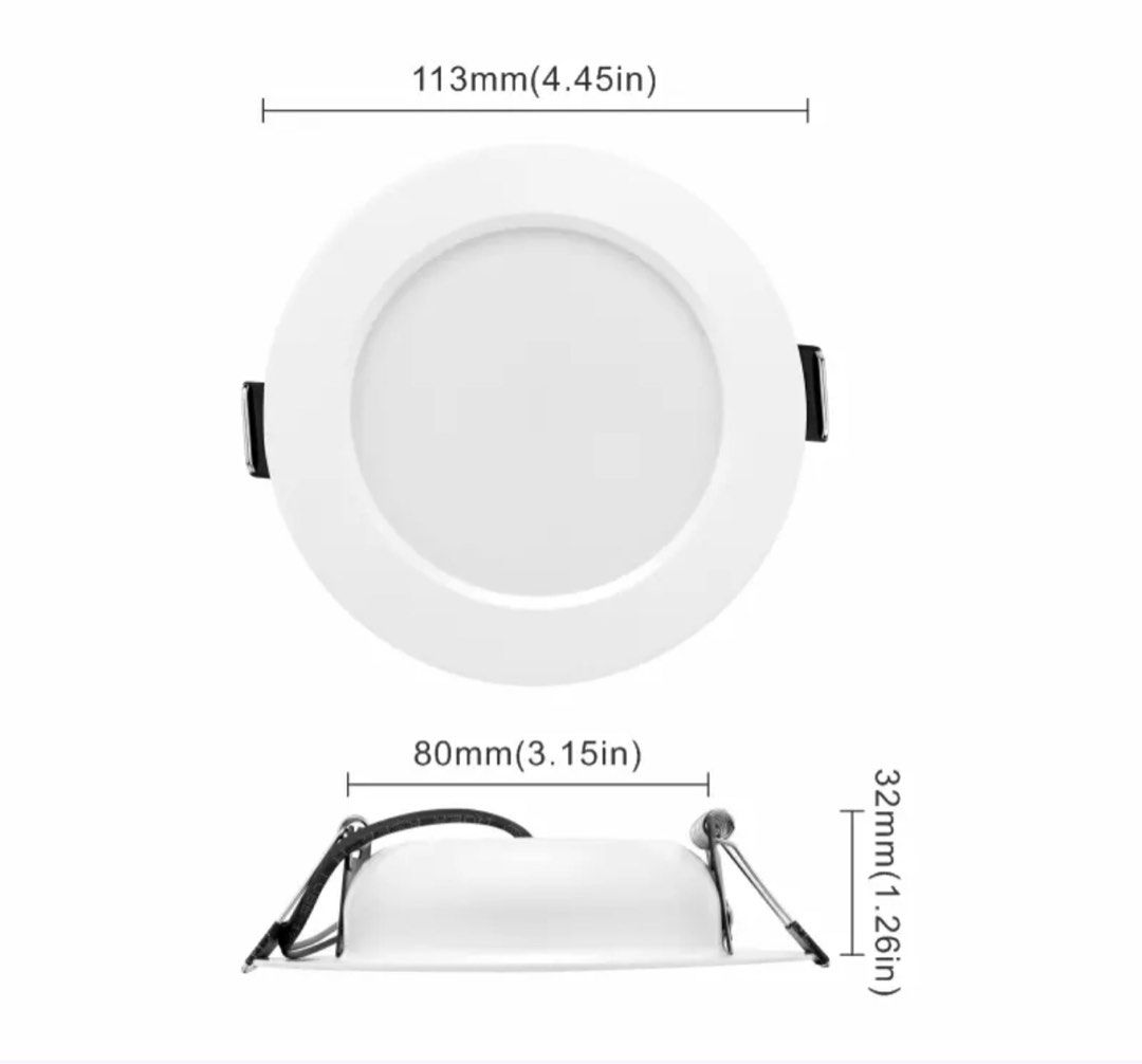 Led Downlight 18W AC185- 220V Recessed Ceiling Light 3 inch Round Led ...