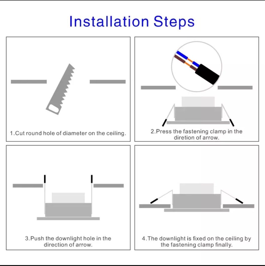 Led Downlight 18W AC185- 220V Recessed Ceiling Light 3 inch Round Led ...