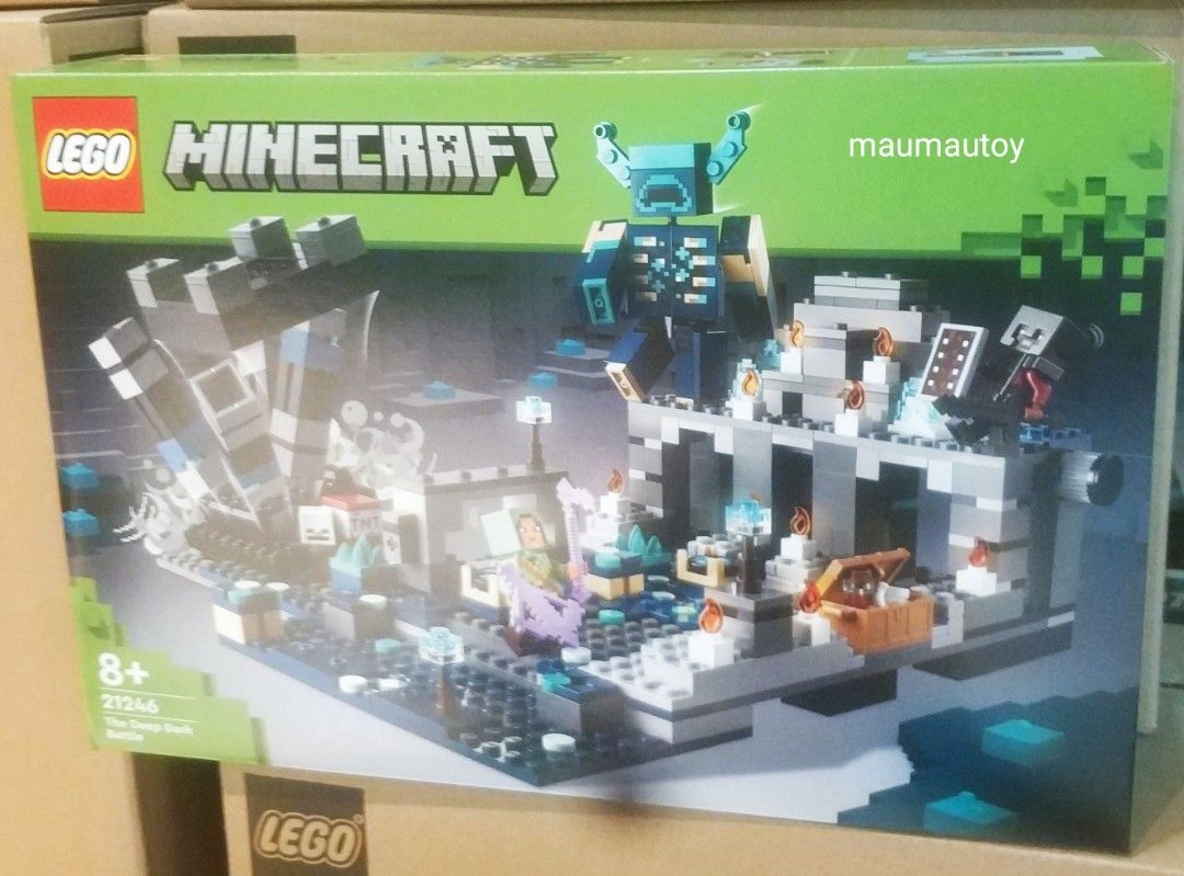 Lego 21246 Minecraft The Deep Dark Battle, 興趣及遊戲, 玩具 & 遊戲類 - Carousell
