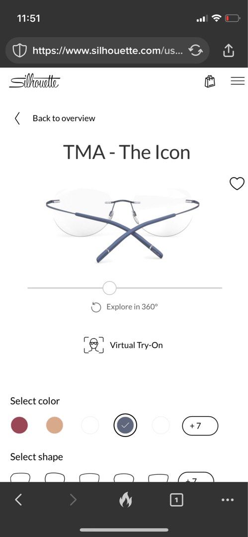 Like New. Silhouette TMA Icon Frame, Men's Fashion, Watches ...