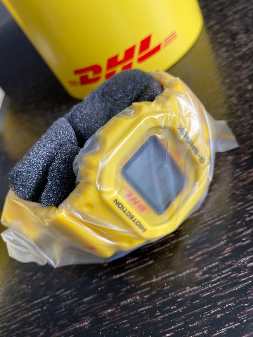 Limited Edition Casio G-Shock X DHL Collaboration DW-5600DHL22-9, DHL ...