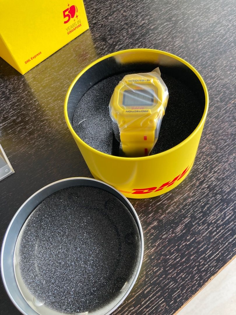 Limited Edition Casio G-Shock X DHL Collaboration DW-5600DHL22-9, DHL ...
