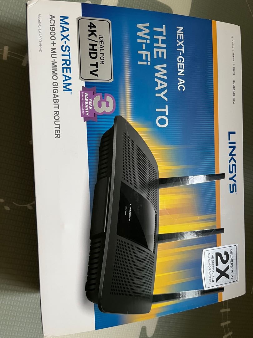 Linksys Router Max stream, Computers & Tech, Parts & Accessories ...