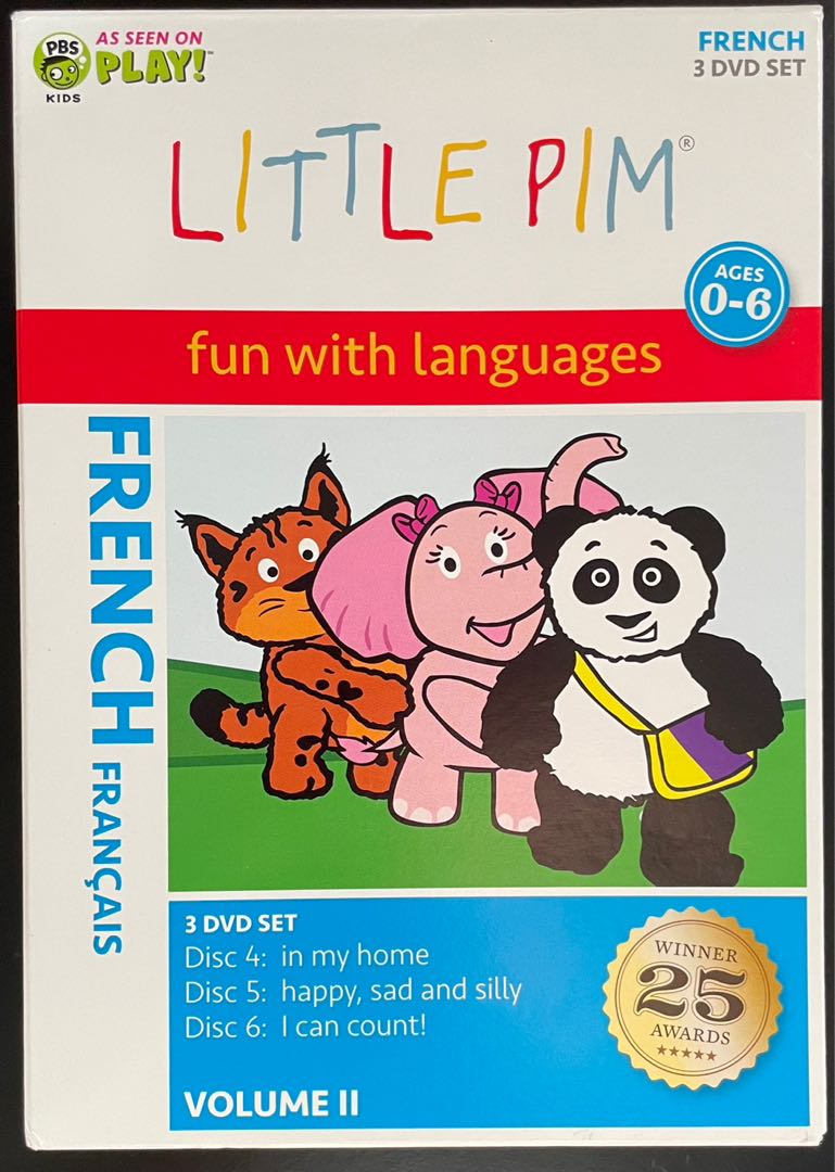 Little Pim French Language DVD (Complete), Hobbies & Toys, Music ...