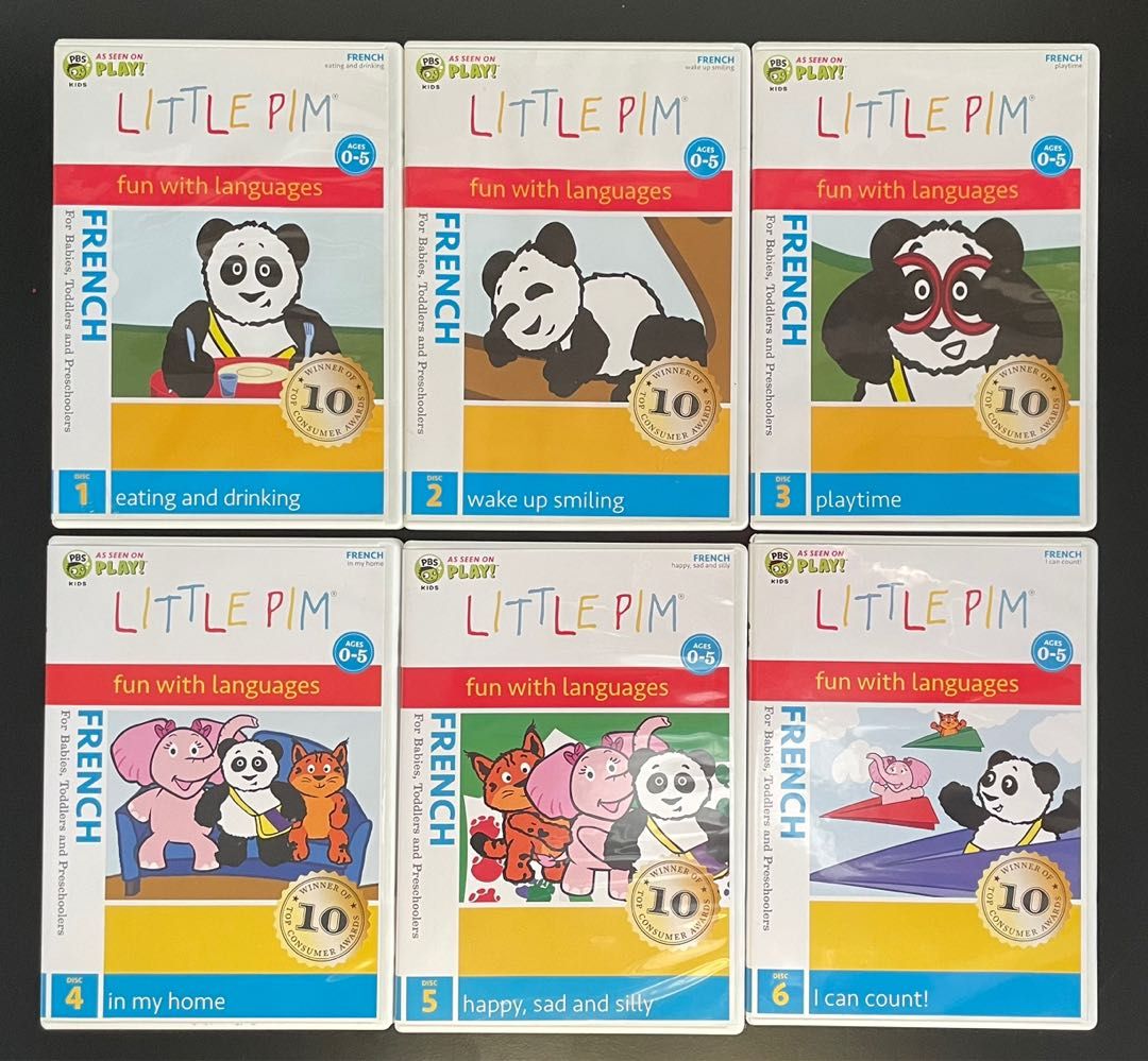 Little Pim French Language DVD (Complete), Hobbies & Toys, Music & Media, CDs & DVDs on Carousell