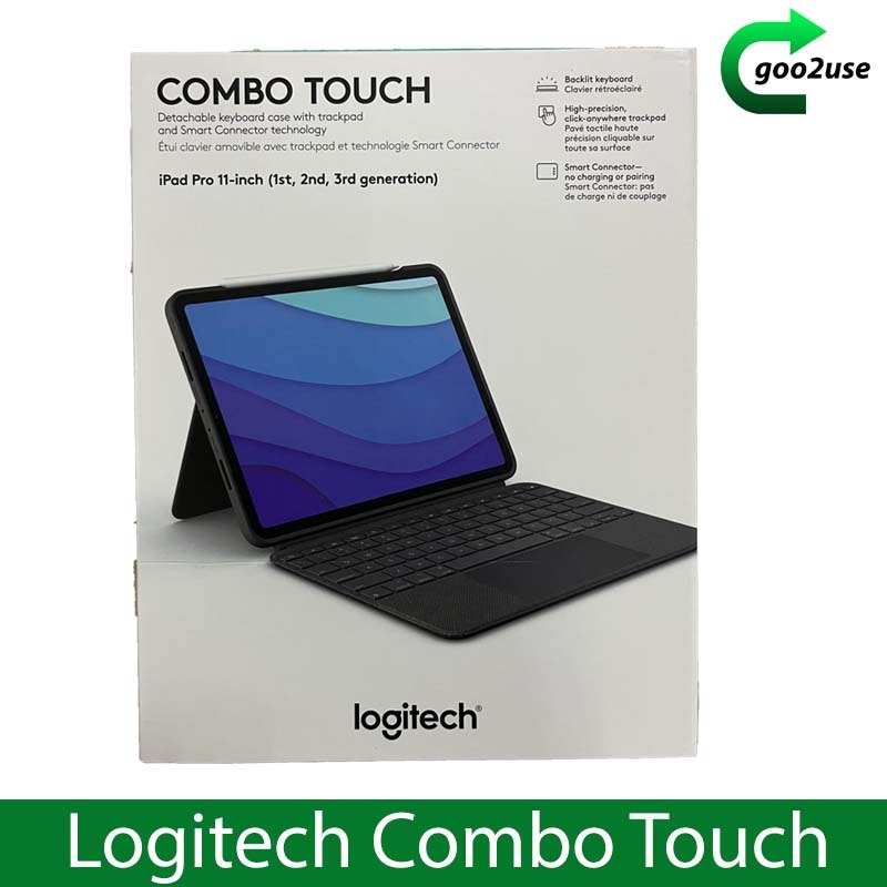 Logitech Combo Touch Keyboard Case for iPad Pro 11-inch (1st, 2nd, 3rd ...