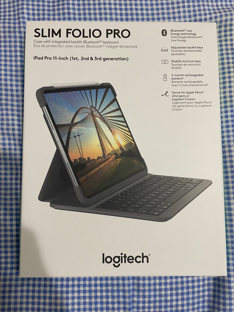 Logitech Slim Folio Pro Computers Tech Parts Accessories Computer Keyboard On Carousell