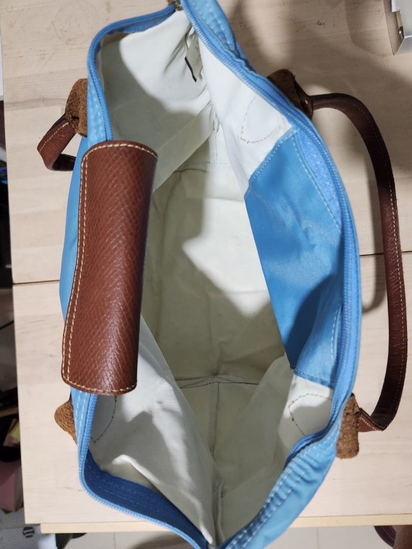 Longchamp Le Pliage Original (Light Blue), Women's Fashion, Bags ...