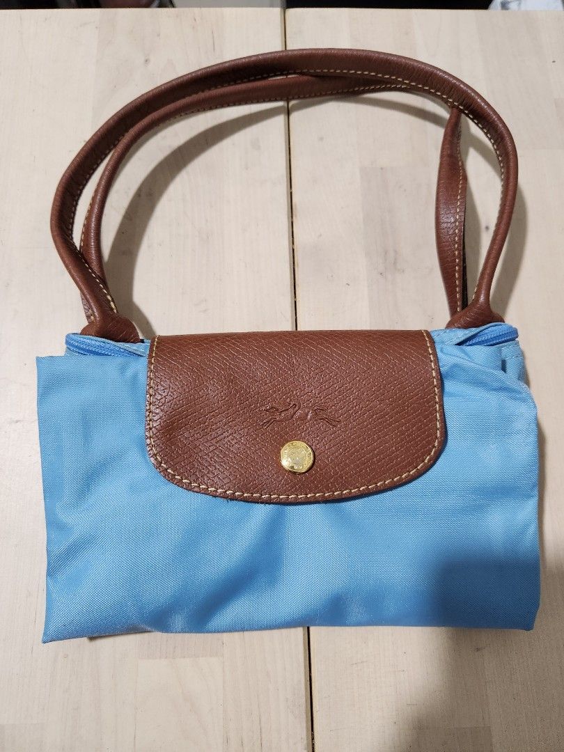 Longchamp Le Pliage Original (Light Blue), Women's Fashion, Bags ...