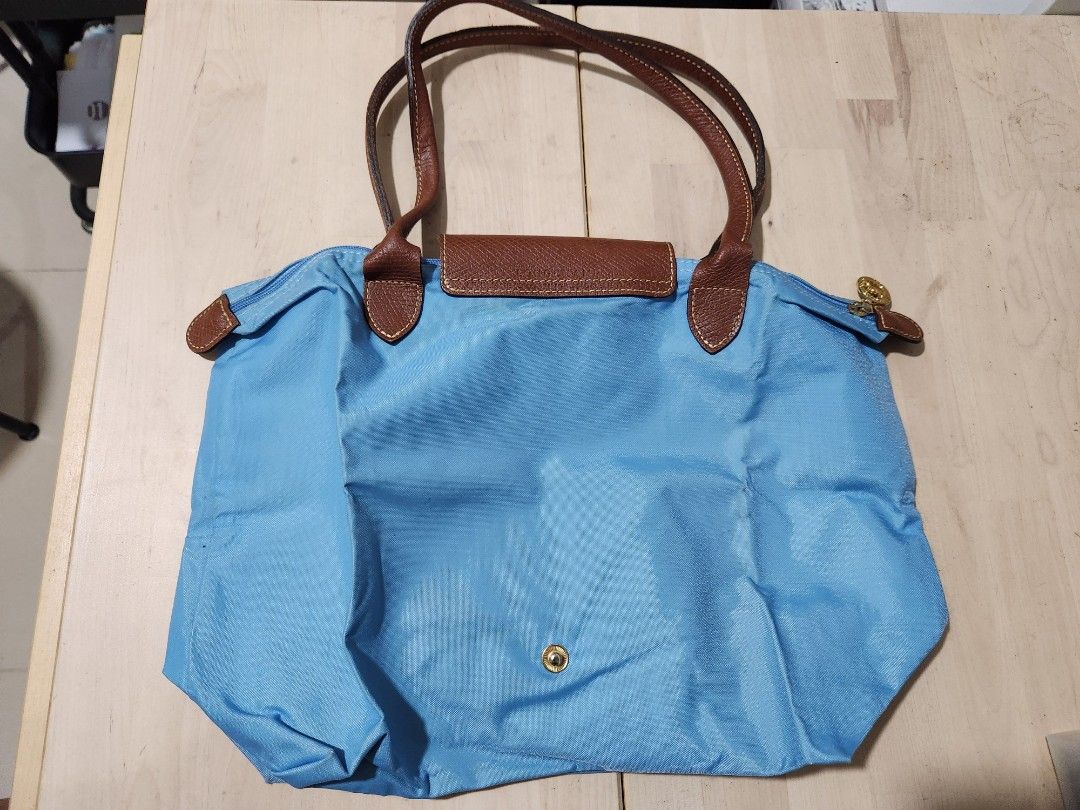 Longchamp Le Pliage Original (Light Blue), Women's Fashion, Bags ...