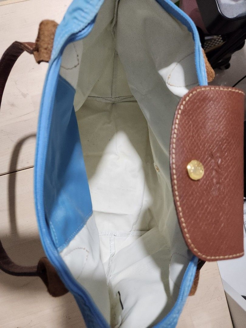 Longchamp Le Pliage Original (Light Blue), Women's Fashion, Bags ...