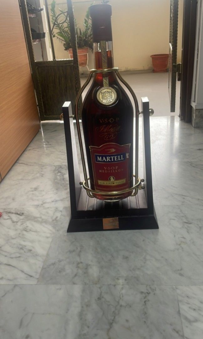 Martell VSOP 3L with Stand, Food & Drinks, Alcoholic Beverages on Carousell