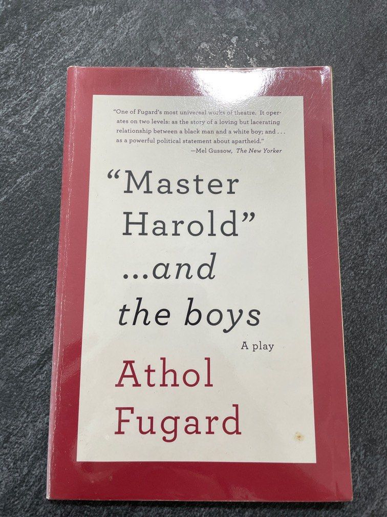 “Master Harold” … and the boys - a play by Arbil Fugard, Hobbies & Toys ...