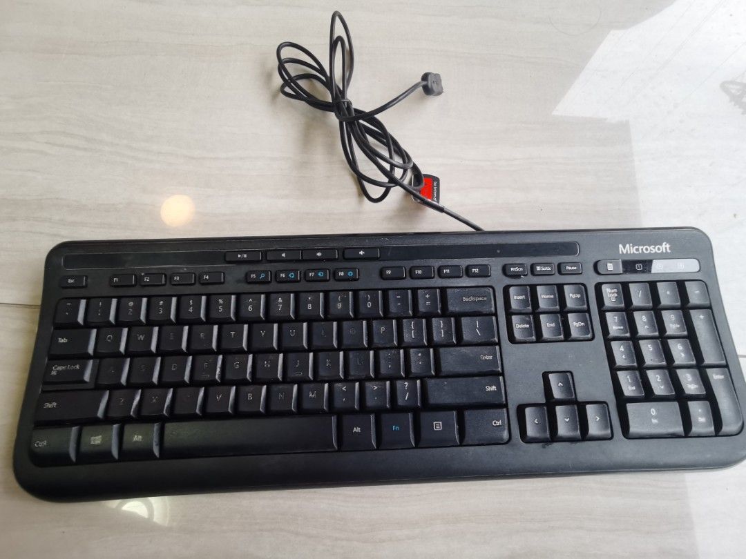 Microsoft keyboard, Computers & Tech, Parts & Accessories, Computer ...