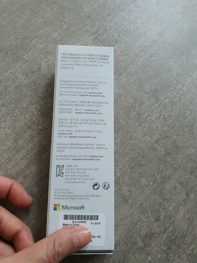 Microsoft Surface Mini DP to HDMI 2.0 Adapter, Computers & Tech, Parts & Accessories, Cables ...